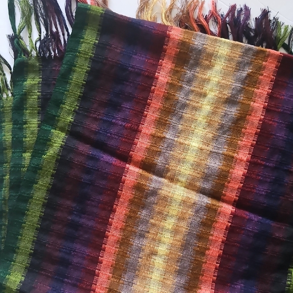 Handmade | Accessories | New Guatemalan Mayan Rebozo Colorful Striped ...